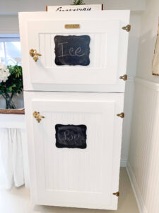 Vintage Style Refrigerator Makeover